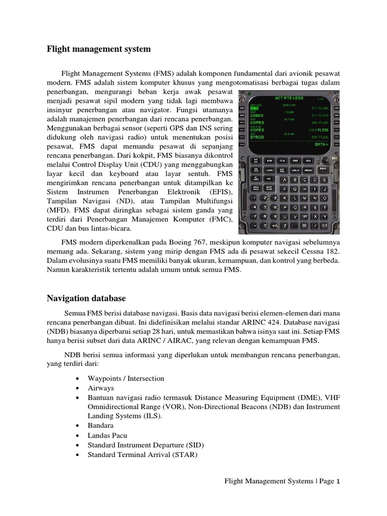 Sistem Manajemen Penerbangan Modern | PDF