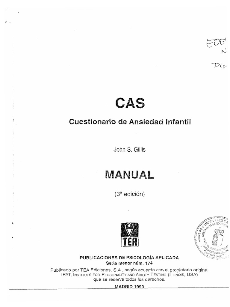 CAS - Manual y Protocolo | PDF