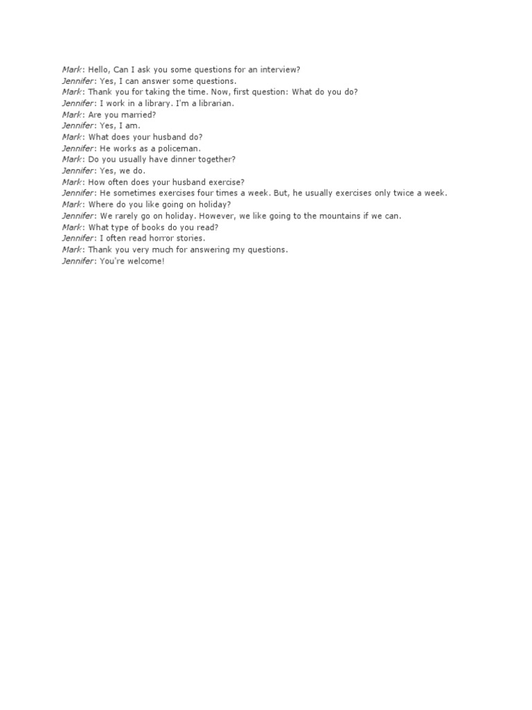 Interview with a Librarian | PDF