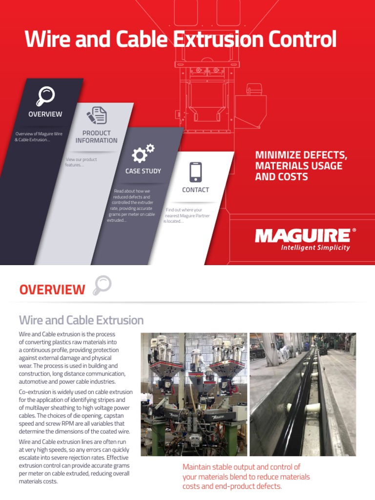 Cable Wire Brochure v6 LR | PDF | Extrusion | Automation