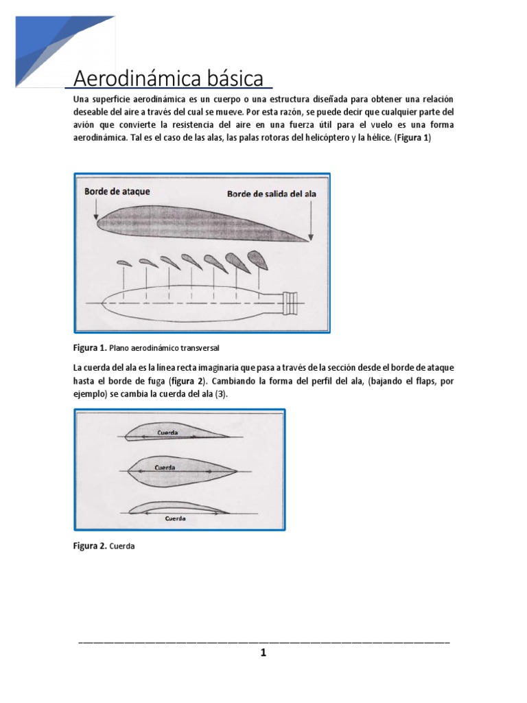 Aerodinámica Básica | PDF | Avión | Arrastrar (Física)