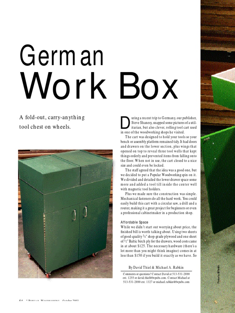 German Work Box | Download Free PDF | Decorative Arts | Building Materials