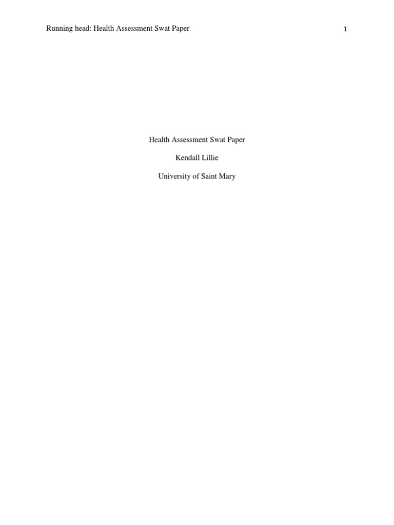 Swat Paper | PDF | Neck | Medicine