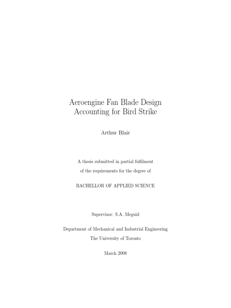 Aeroengine Bird Strike Analysis | PDF | Shock Wave | Stress (Mechanics)