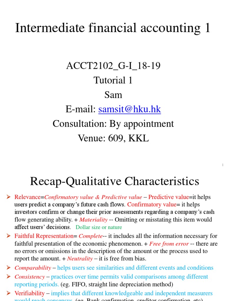 ACCT2102-G-I - Ch.1 Tutorial - 1819 (T) v.1 | PDF | Revenue | Expense