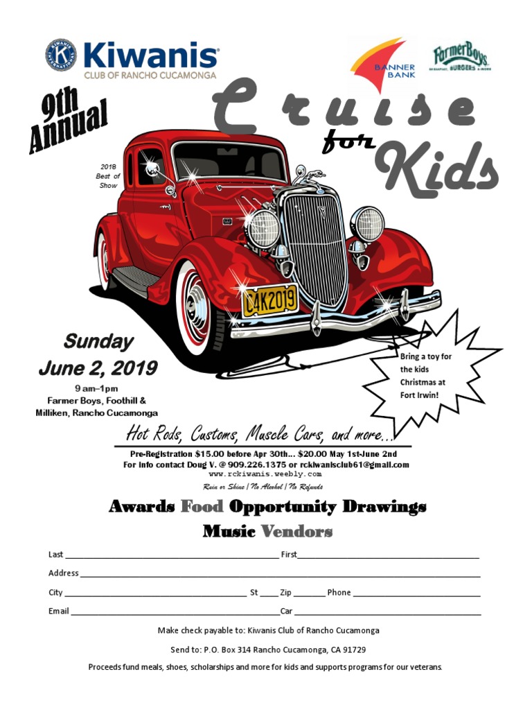 2019 RC Kiwanis Car Show Flyer Final | PDF