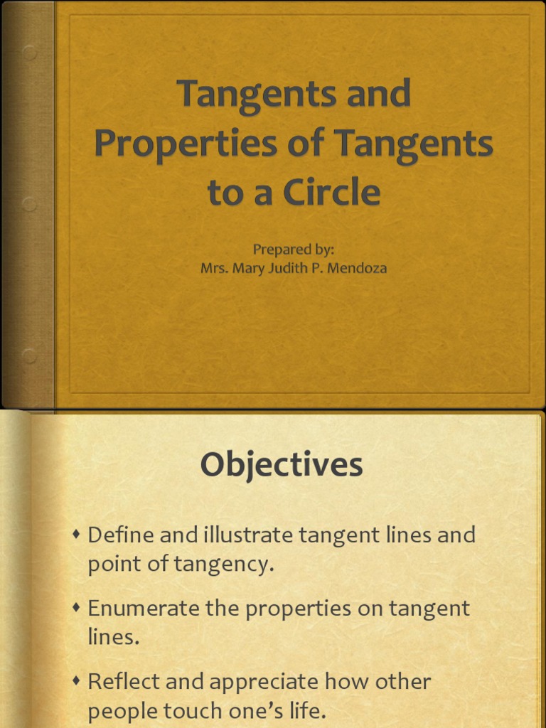 Tangents | PDF | Tangent | Circle