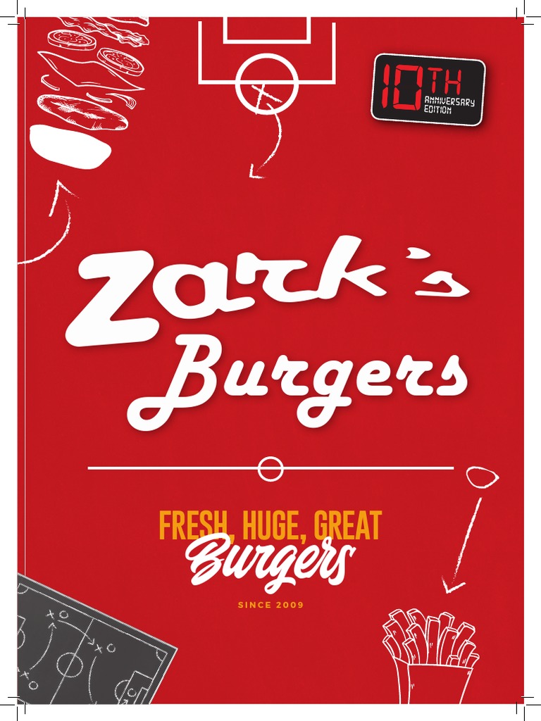 Zark's Burgers Menu 2019 | PDF | Hamburgers | French Fries