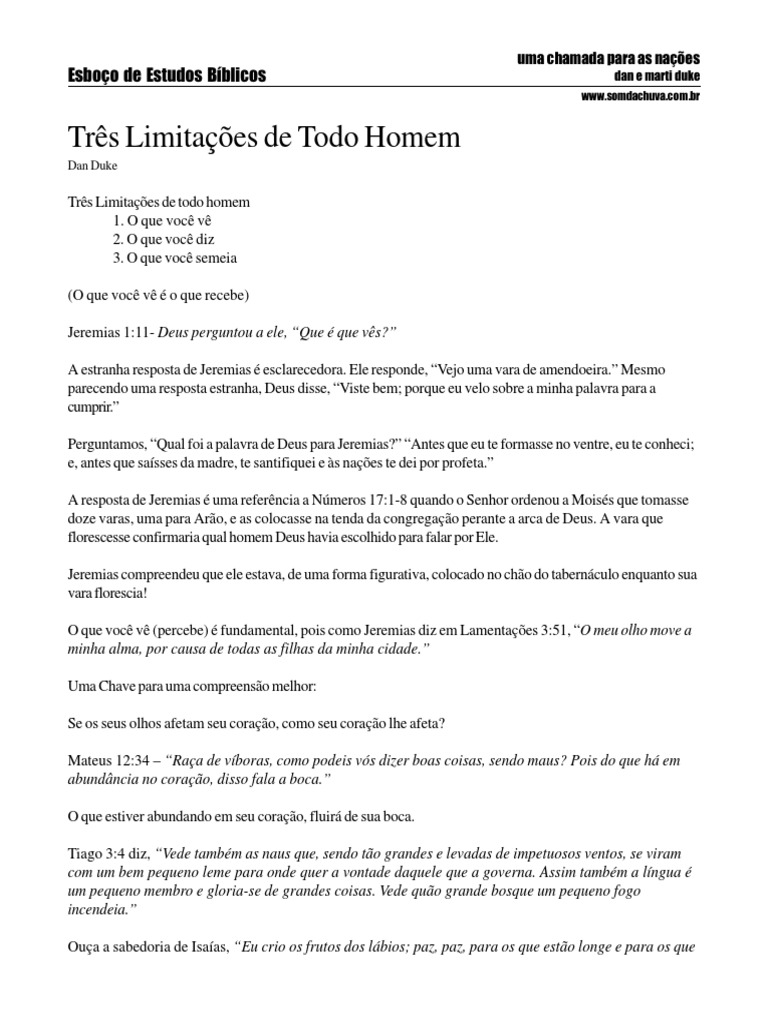 Beijando A Face de Deus - Sam Hinn | PDF | Jeremias | Deus