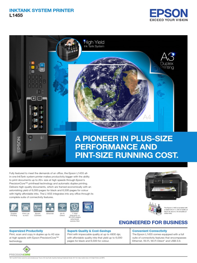 Epson l1455 Brochuren PDF | PDF | Printer (Computing) | Image Scanner