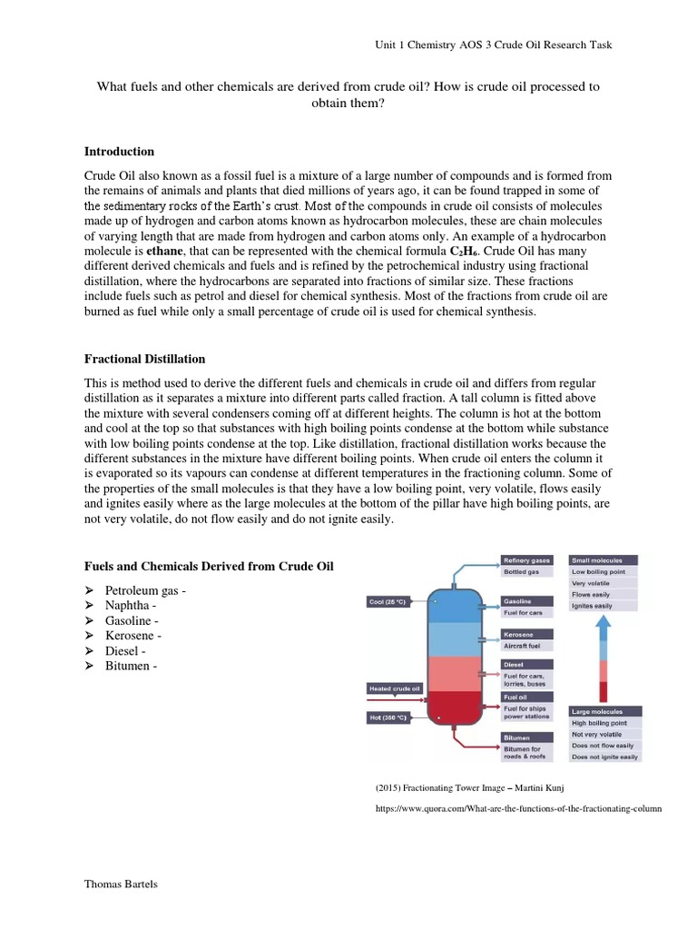 Crude Oil: Fuels & Processing | PDF | Hydrocarbons | Petroleum