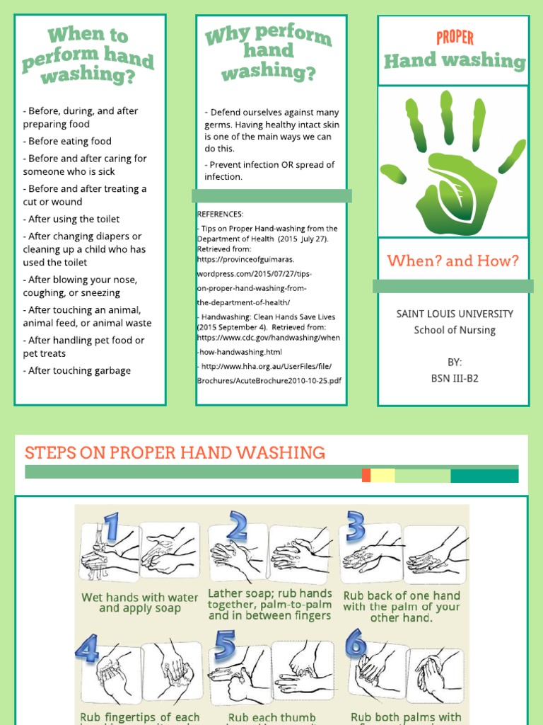 Handwashing Brochure Final - 2 PDF | PDF | Hand Washing | Health Care