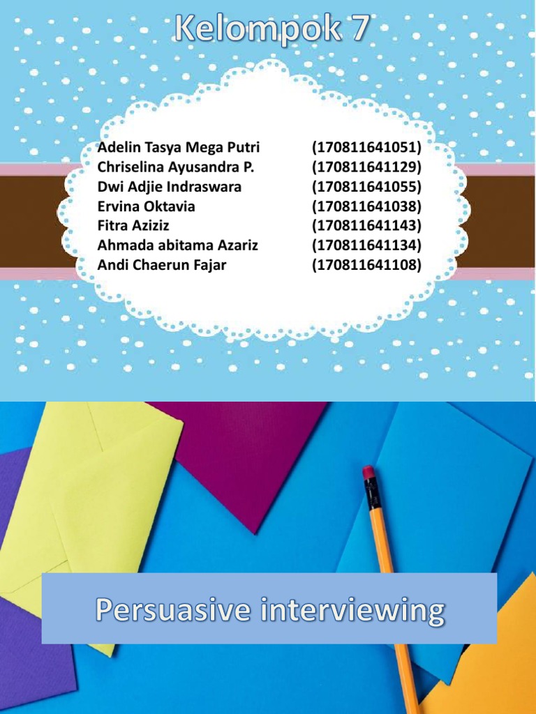 Persuasive Interviewing | PDF