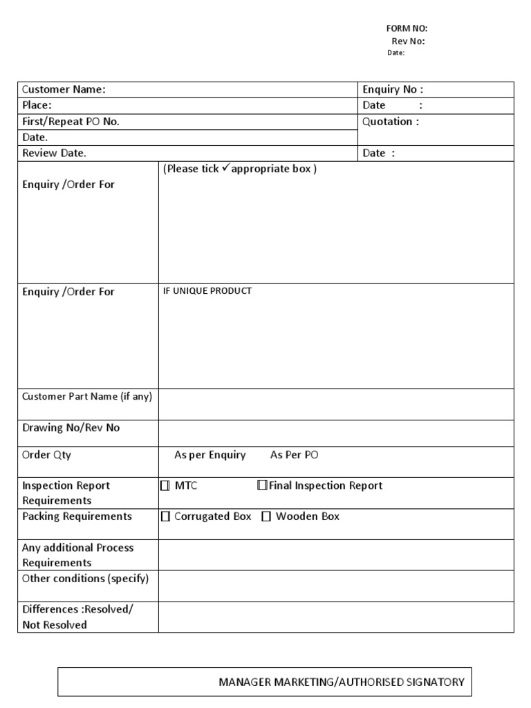 Contract Review Format | PDF
