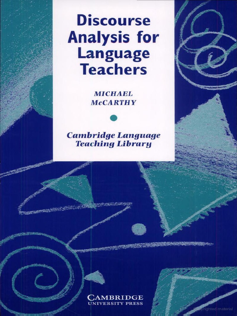 Discourse Analysis For Language Teachers PDF | PDF
