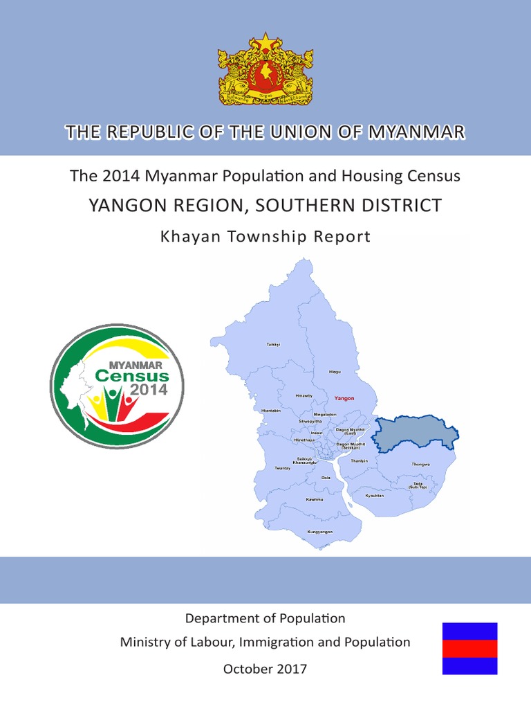 Khayan Township Census Overview 2014 | PDF | Drinking Water | Workforce