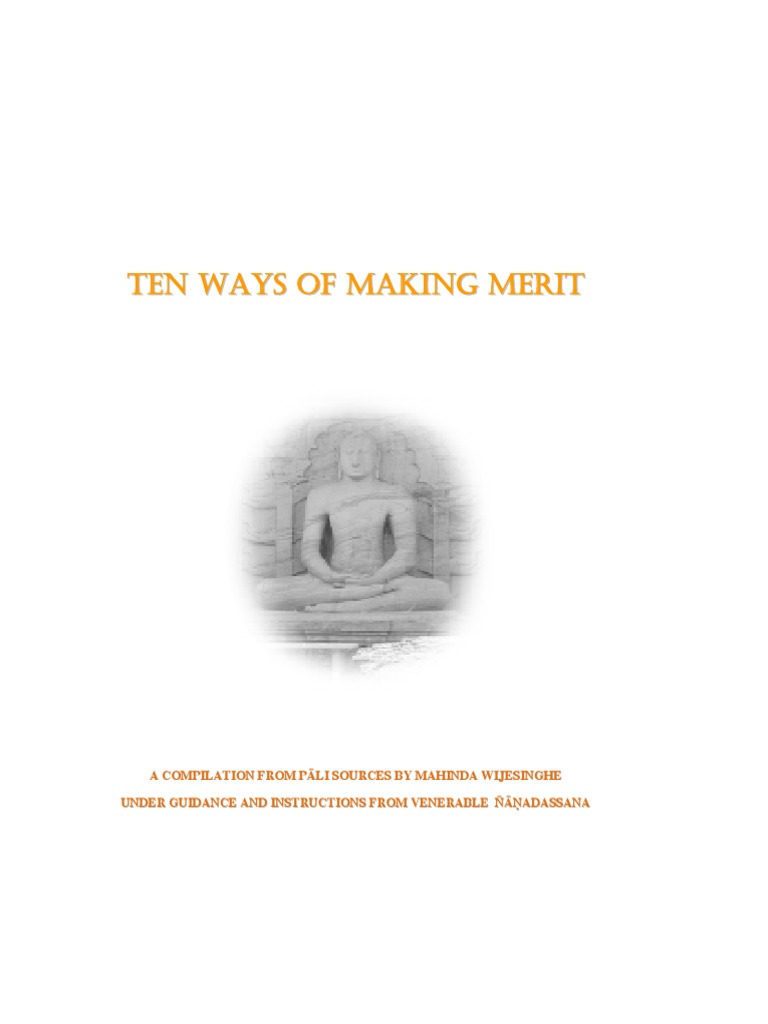 10 Ways of Making Merit PDF | PDF | Vipassanā | Dharma
