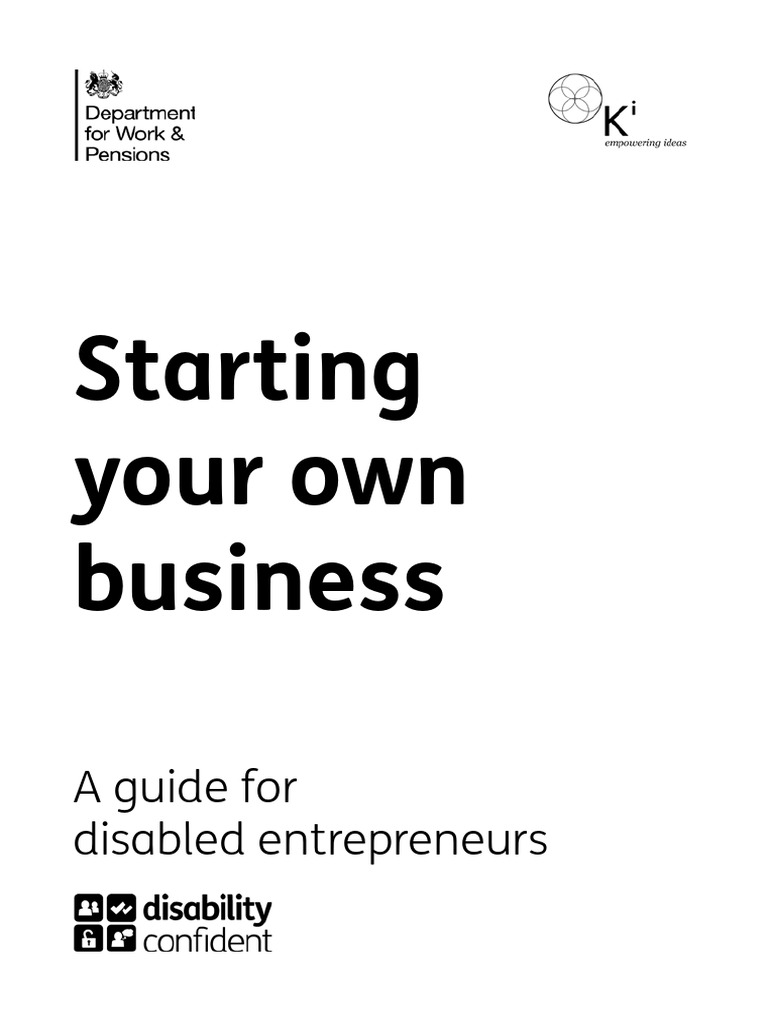 A Guide For Disabled Entrepreneurs | PDF | Employment | Entrepreneurship