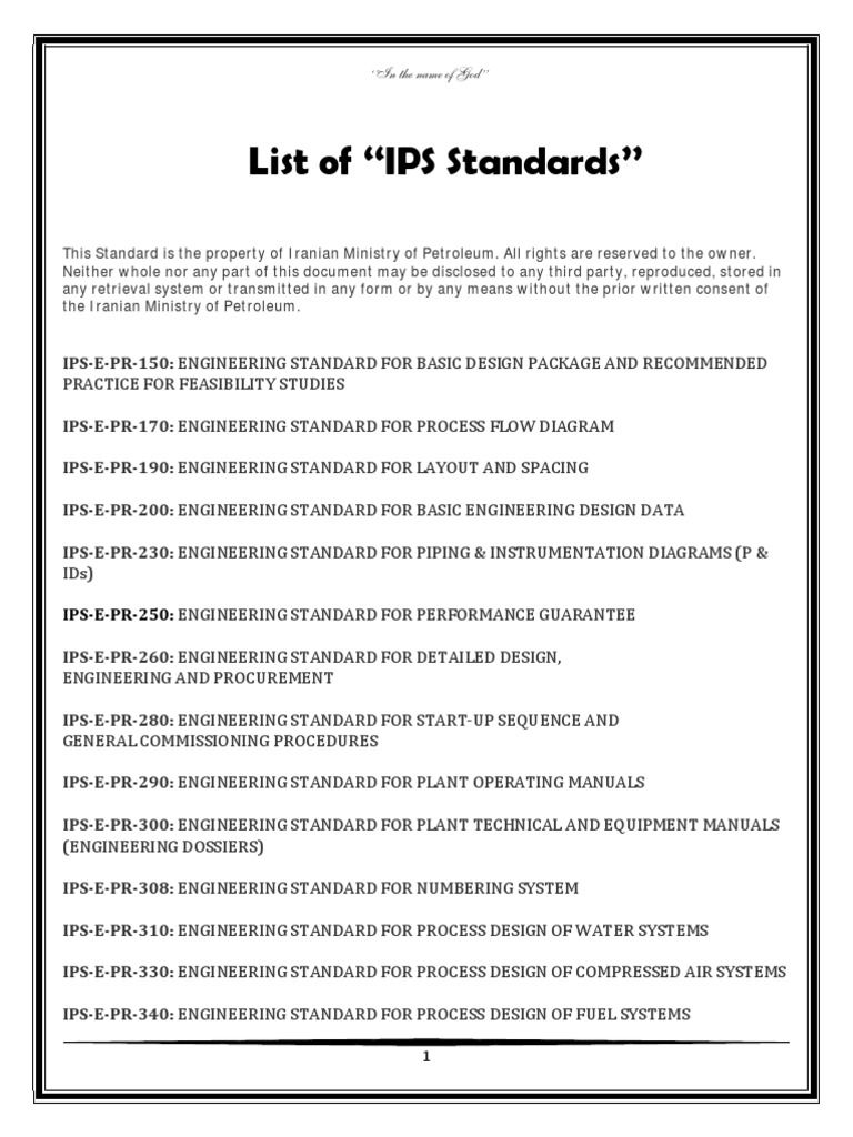 List of IPS Standards ™ T | PDF | Steam | Furnace