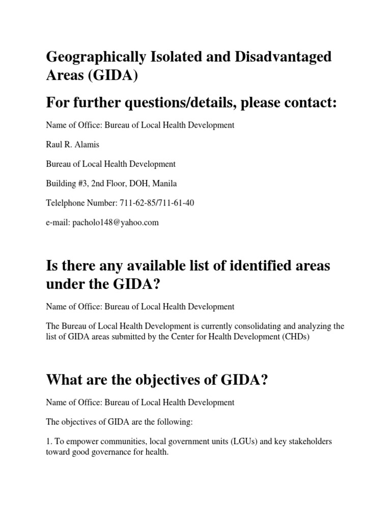 Geographically Isolated and Disadvantaged Areas | PDF | Social Science