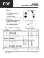 RU75N08S N-Channel MOSFET Datasheet | PDF | Mosfet | Field Effect ...