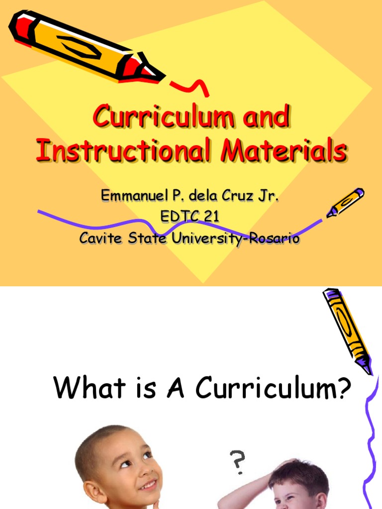 Curriculum and Instructional Materials 2 | PDF | Curriculum | Educational Technology