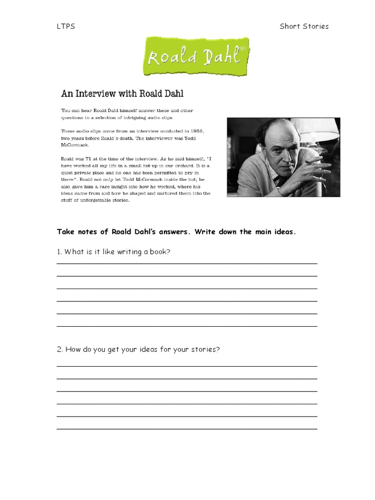 Roald Dahl's Writing Insights | PDF