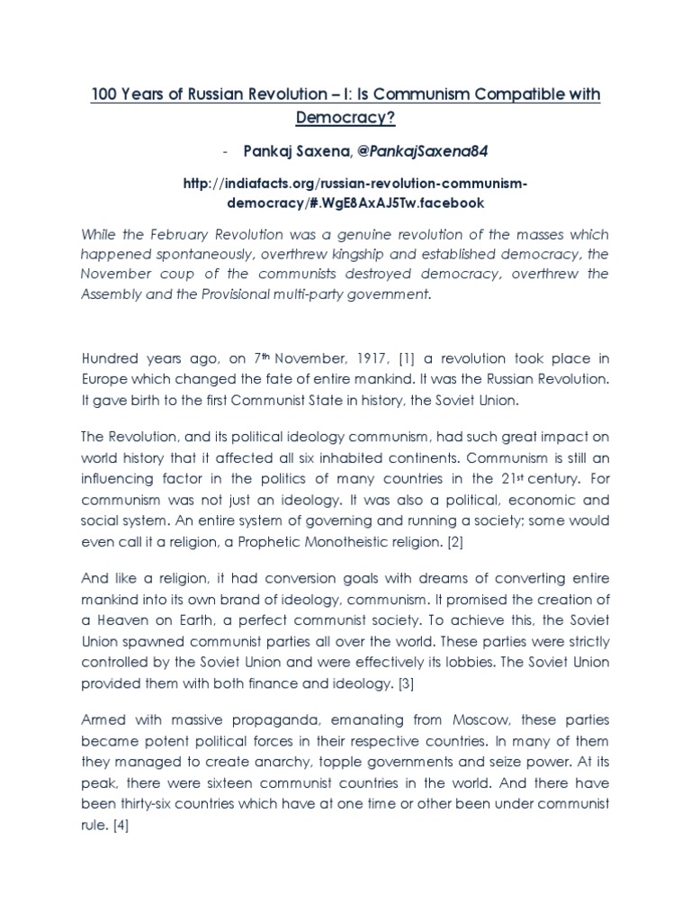 The Russian Revolution was a Coup that Destroyed Democracy and ...