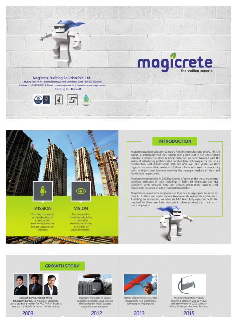 Magicrete Aac Blocks PDF | PDF