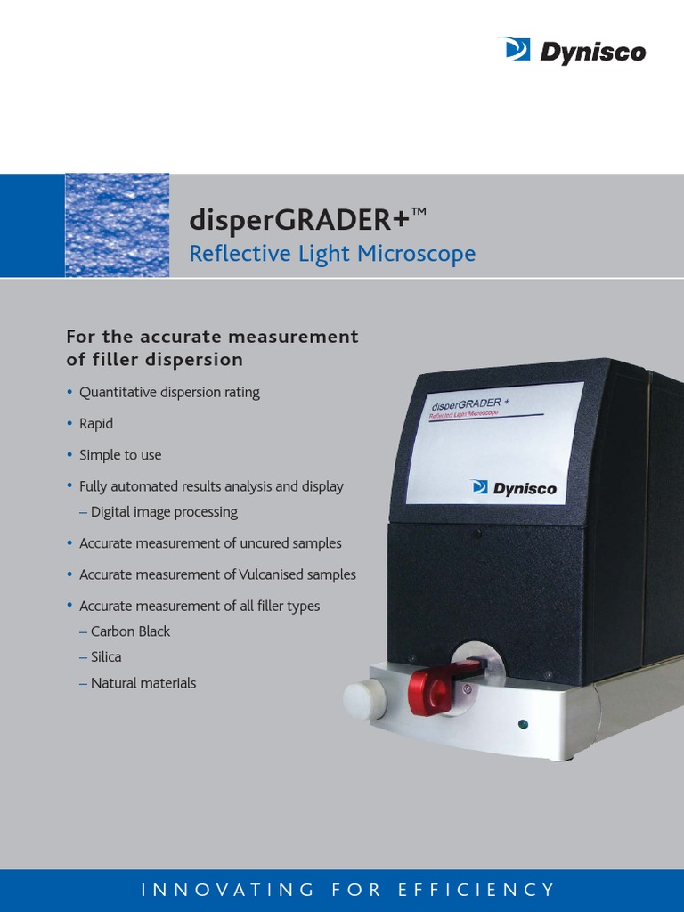 Disper Grader | PDF | Dispersion (Optics) | Natural Rubber