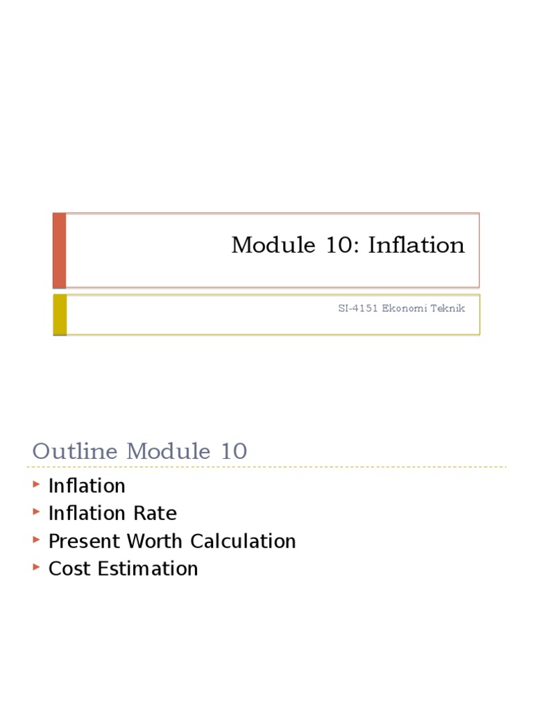 Module 10 Inflation Rev | PDF | Inflation | Interest Rates
