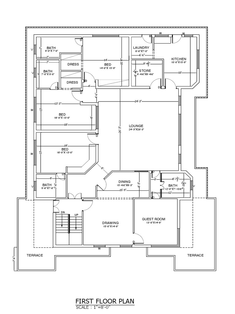First Floor Plan (Final) | PDF | Buildings And Structures | Queensland ...