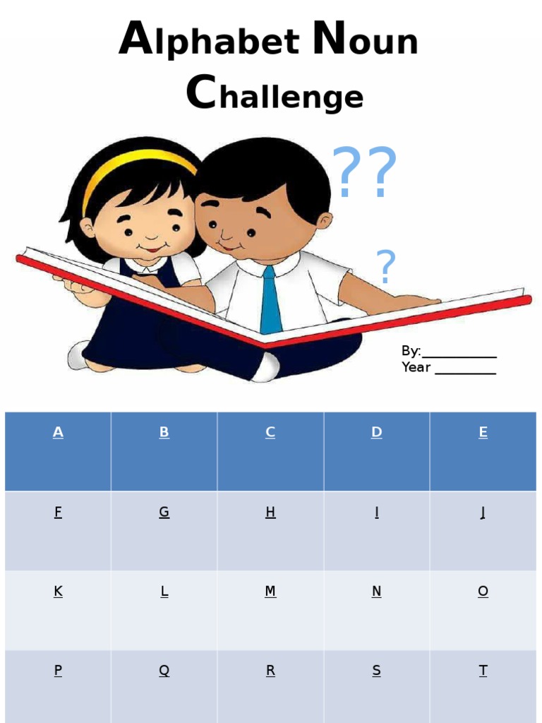 Alphabet Noun Challenge | PDF