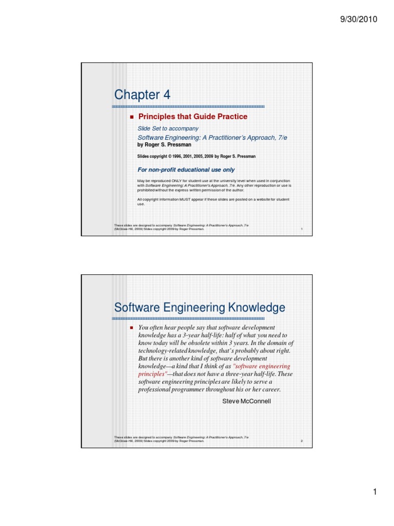Software Engineering Knowledge: Principles That Guide Practice ...
