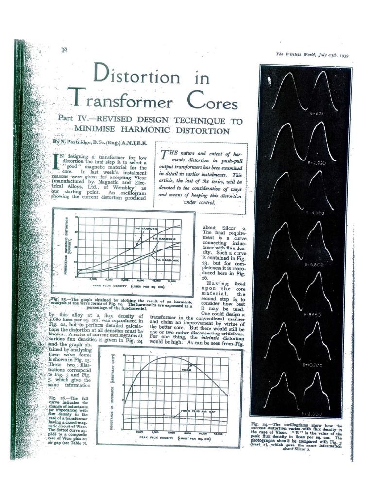 Distortion in Transformer Cores 4 - N. Partridge - Wireless World - Jul ...