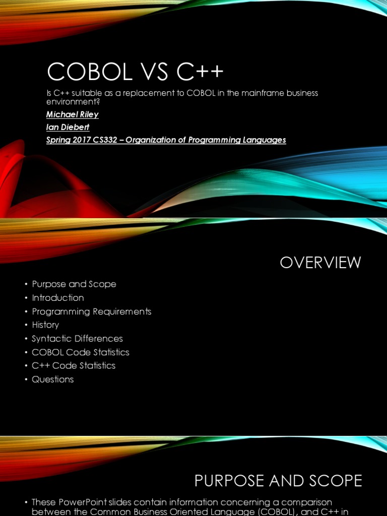 Cobol C The Last One | PDF | C++ | Programming Language