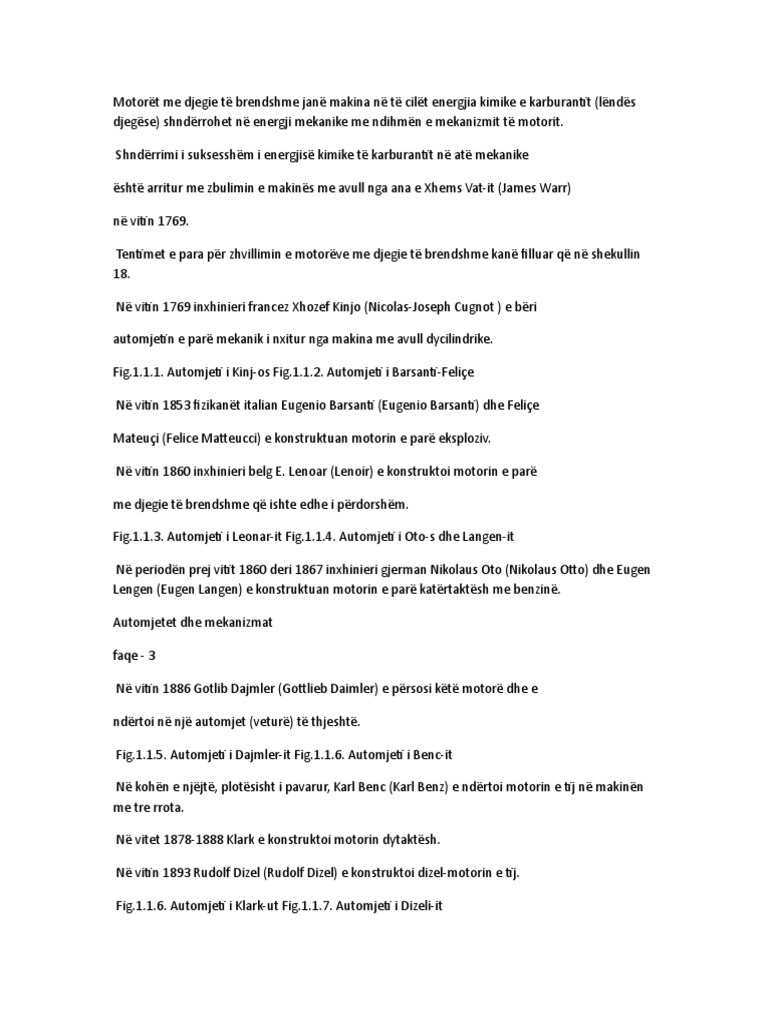 Motoret Me Djegie Te Brendshme