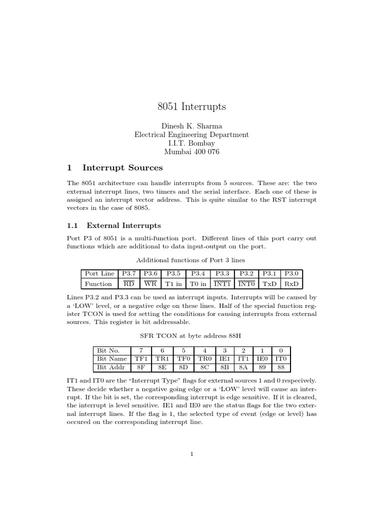 Interrupts Pdf Pdf Computer Engineering Computer Architecture