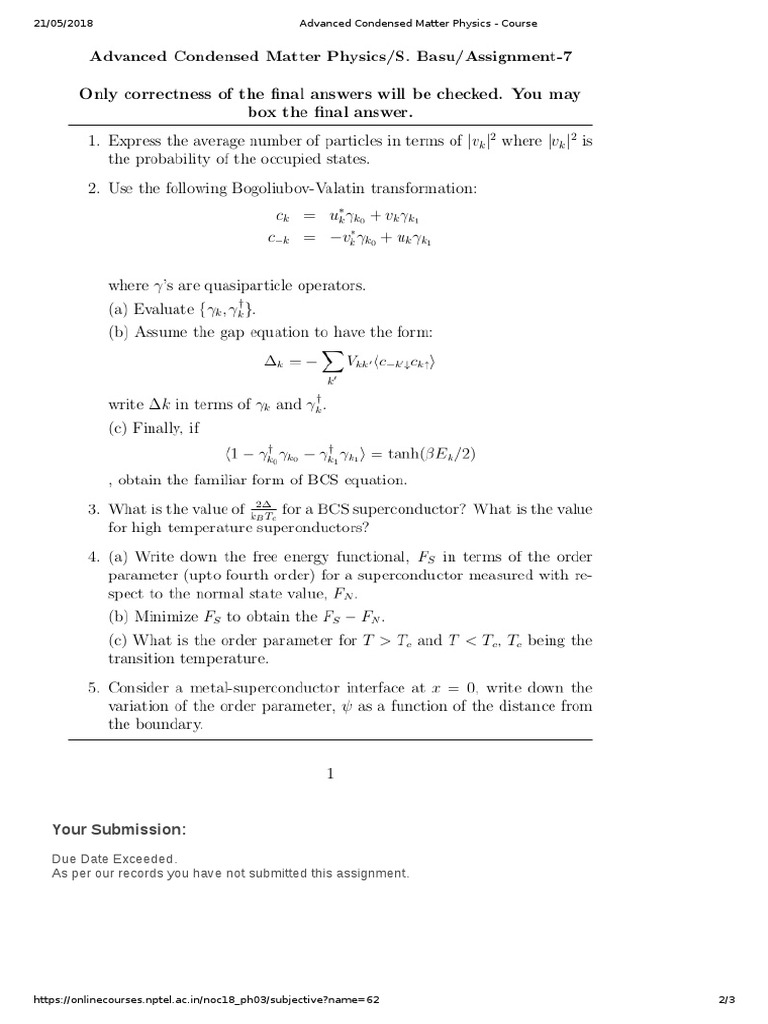 Your Submission:: Due Date Exceeded. As Per Our Records You Have Not ...