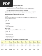 Superheated Steam Properties Table | PDF | Enthalpy | Steam