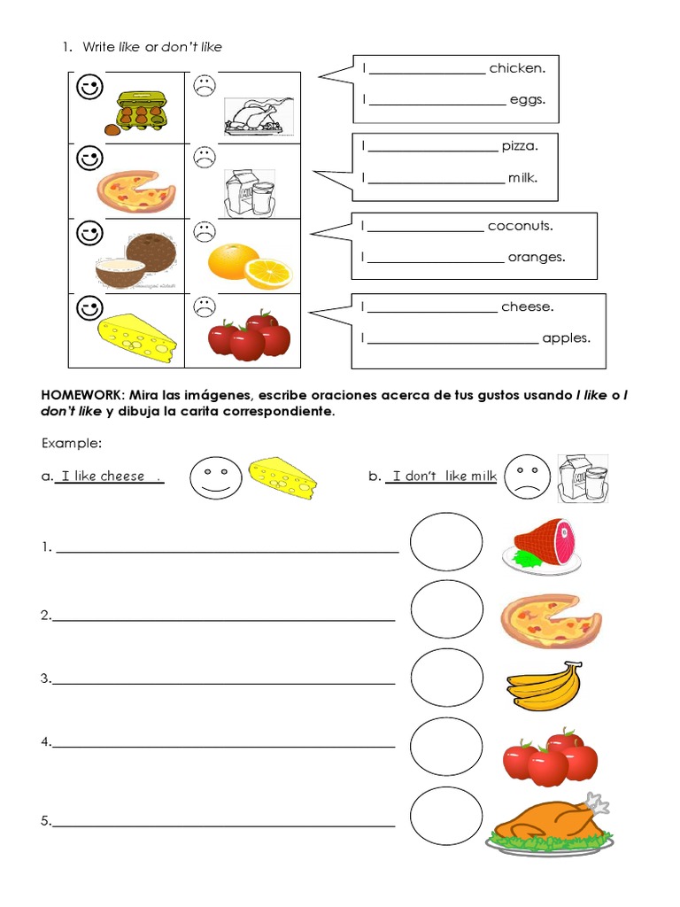 1 Grado Likes - Food Sources | PDF | Self-Improvement