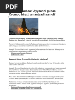 Xalayaa Iyyannoo | PDF