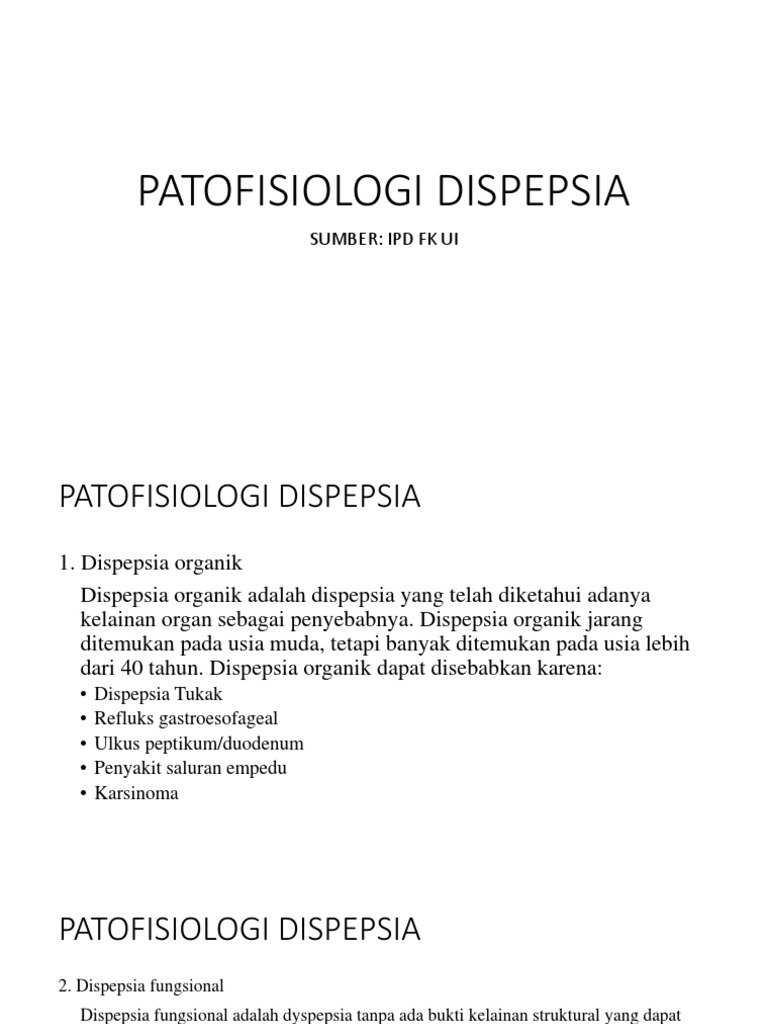 Patofisiologi Dispepsia | PDF