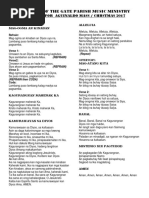 Panunuluyan Script | PDF