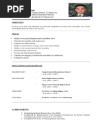 Sample Criminology Resume | PDF