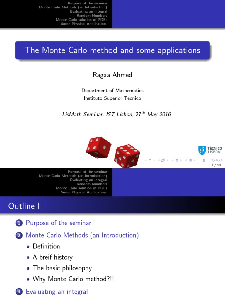 The Monte Carlo Method and Some Applications | PDF | Partial ...