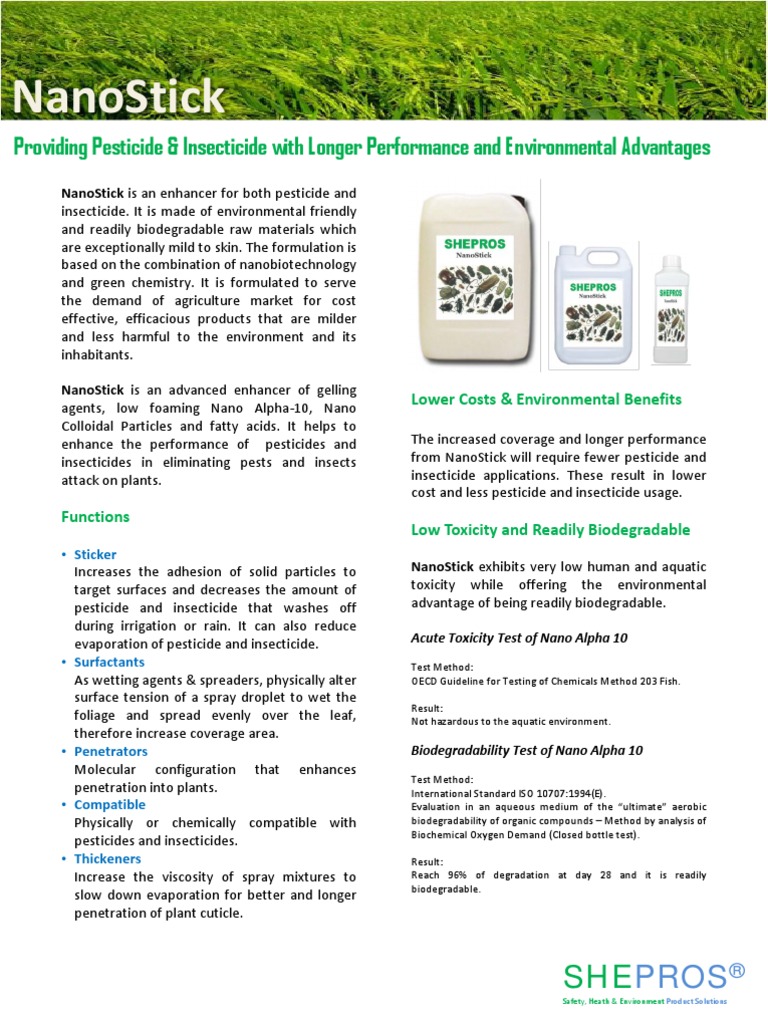 Nanostick Brochure | PDF | Pesticide | Insecticide