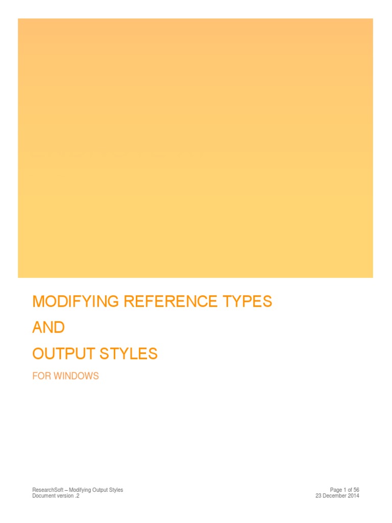 Editing Reference Types | PDF | Page Layout | Computer File