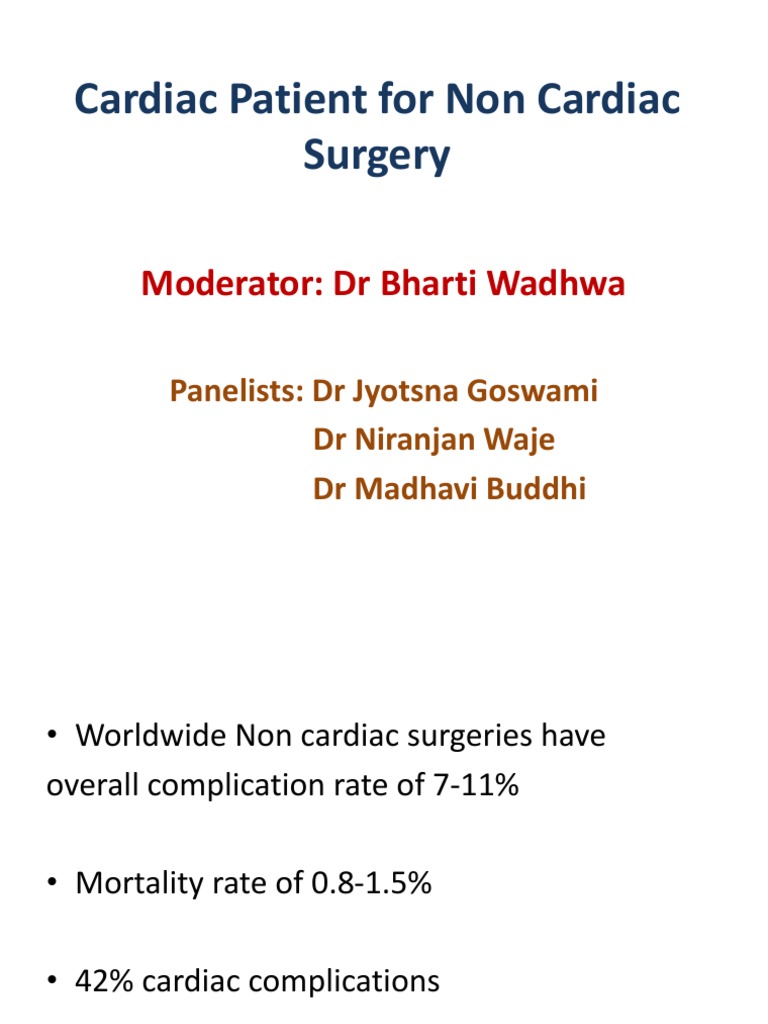 Preoperative Cardiac Risk in Surgery | PDF | Heart | Myocardial Infarction