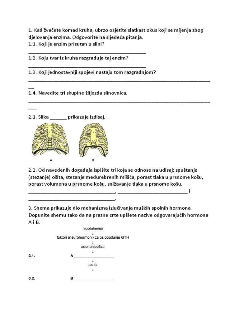 Matura Biologija (3.razred) | PDF